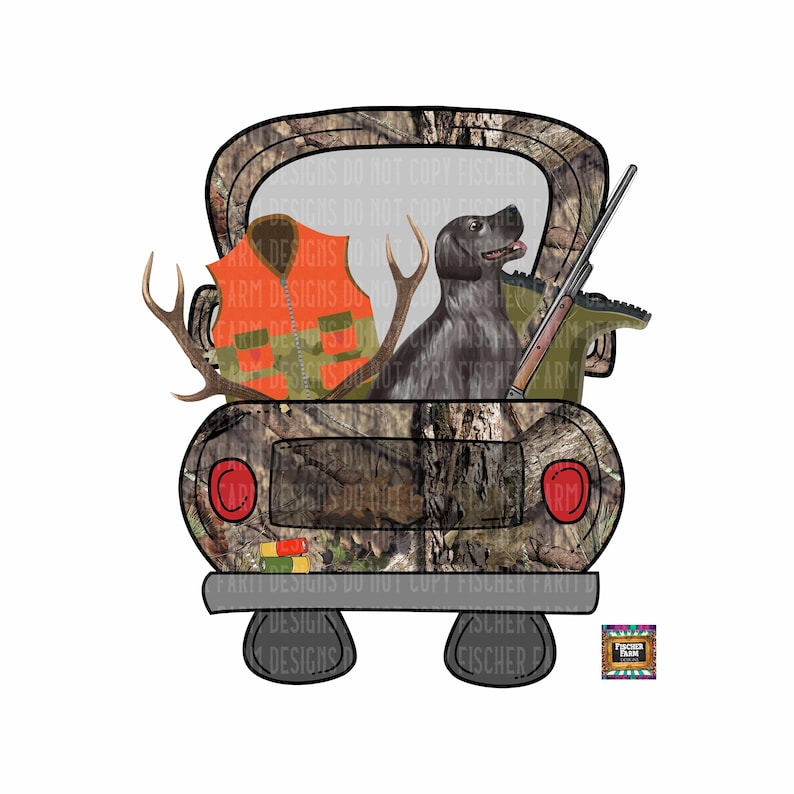 Hunting Truck Shotgun Shells Truck Labrador Deer Duck - Etsy