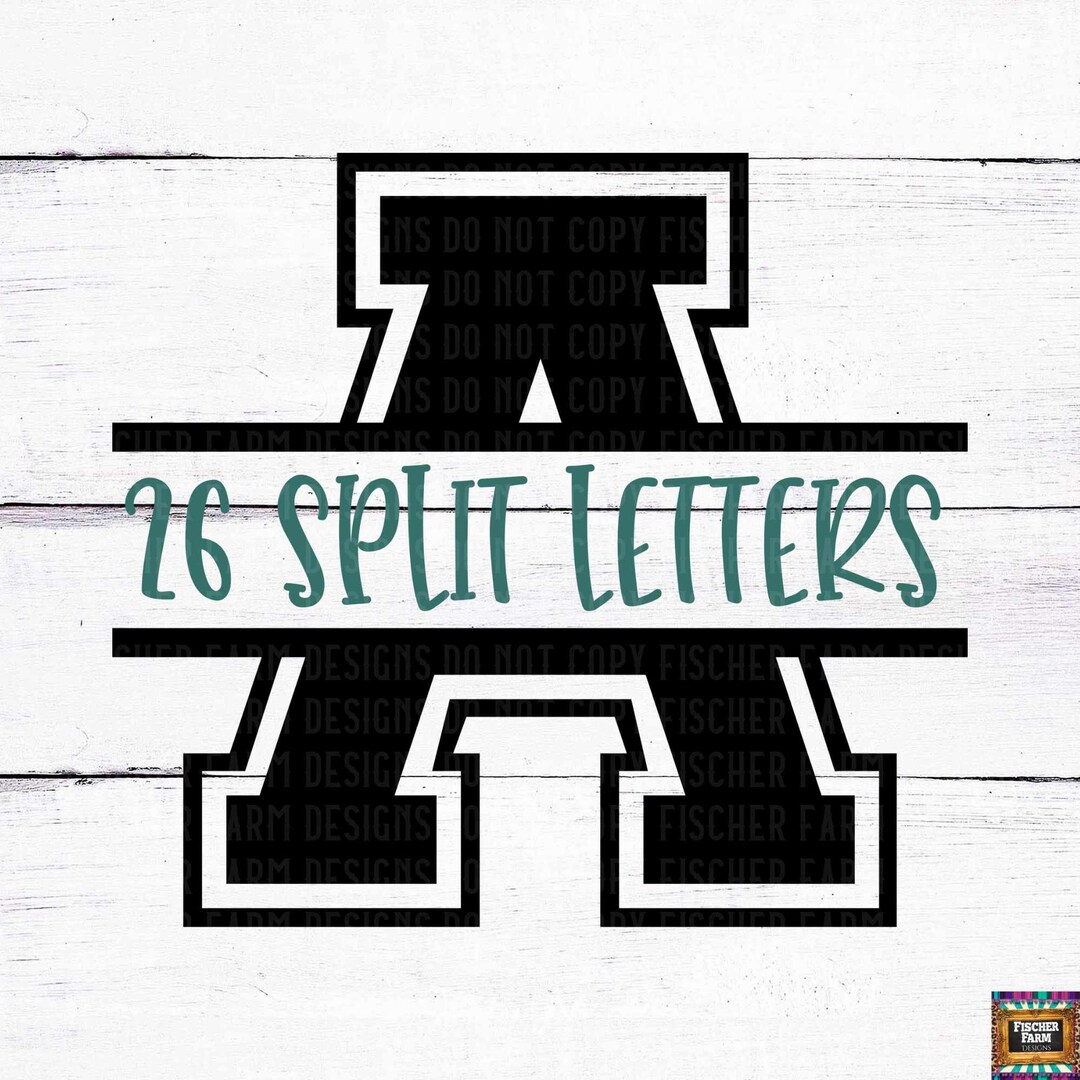 Varsity Monogram PNG Alphabet, College Split Font Alphabet Letters ...