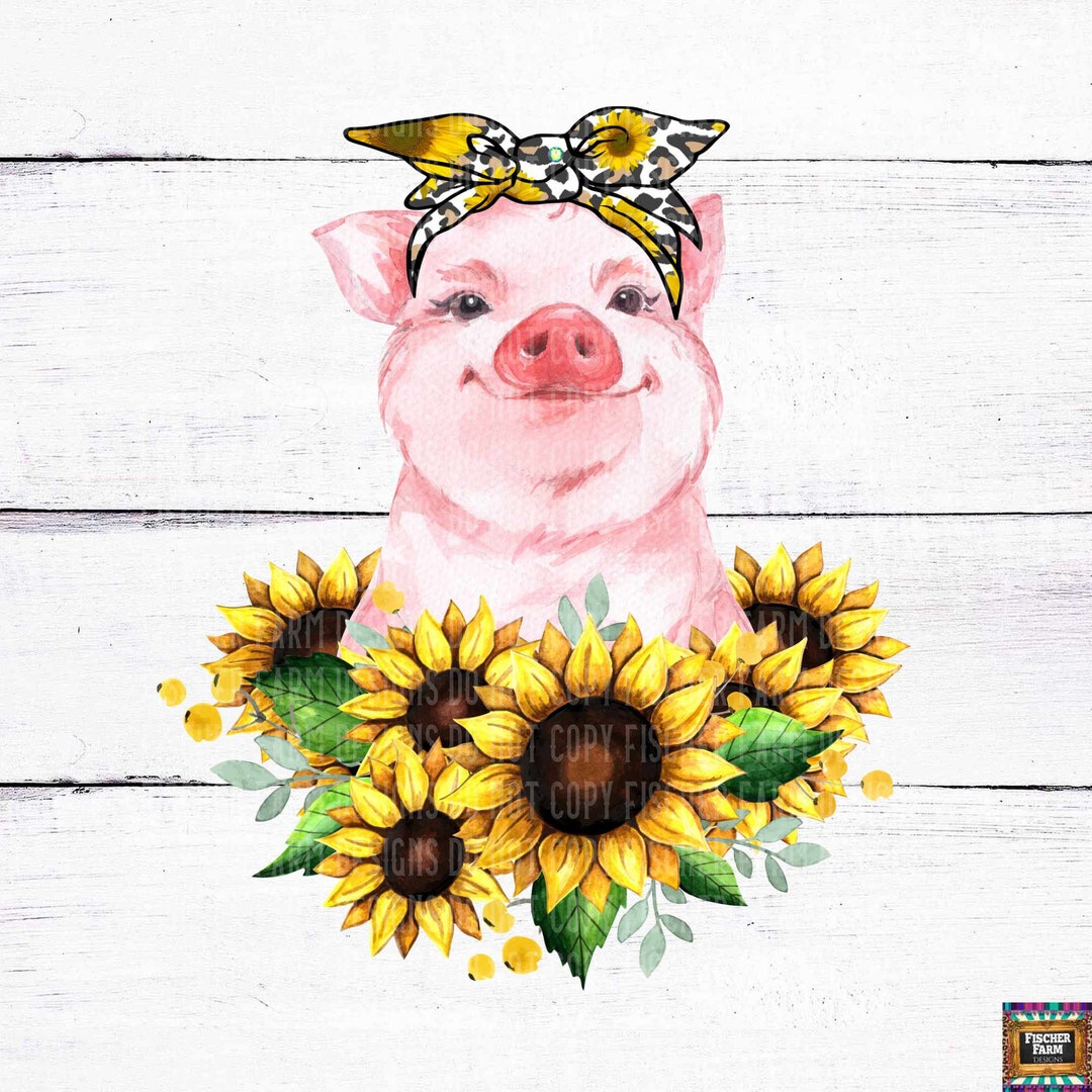 Sunflower Pig, Leopard, Turquoise, Farm, Barn, Farm Animals, Cute ...