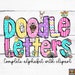 Easter PNG Alphabet Bundle, Spring Floral Alphabets, Plaid, Easter ...