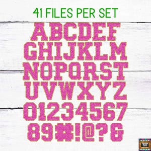 Faux Chenille Letters, Sports Letters Alphabet, Spring, College ...