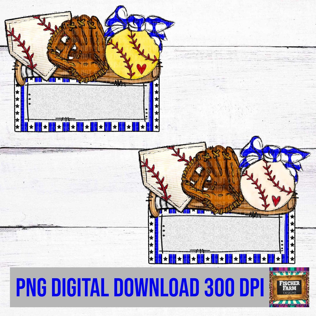 Softball & Baseball Bundle Trio Name Plates, Girl Softball Nameplate ...