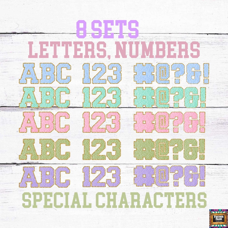 Faux Chenille Letters, Sports Letters Alphabet, Spring, College ...