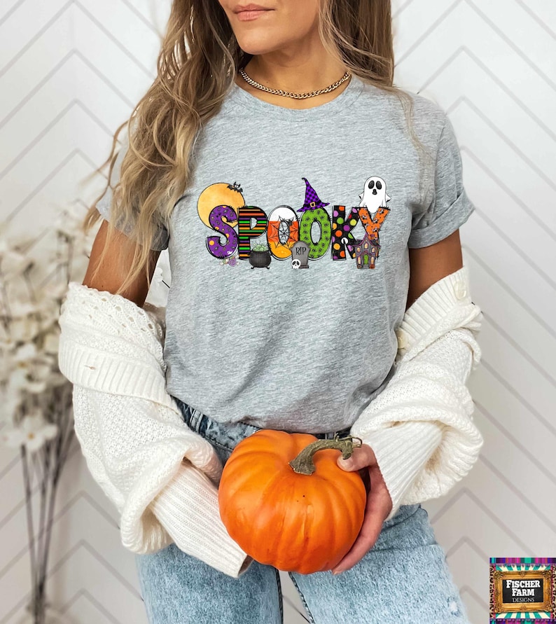 Halloween Doodle Letters, Clipart, Customize Your Own Name, Doodle ...
