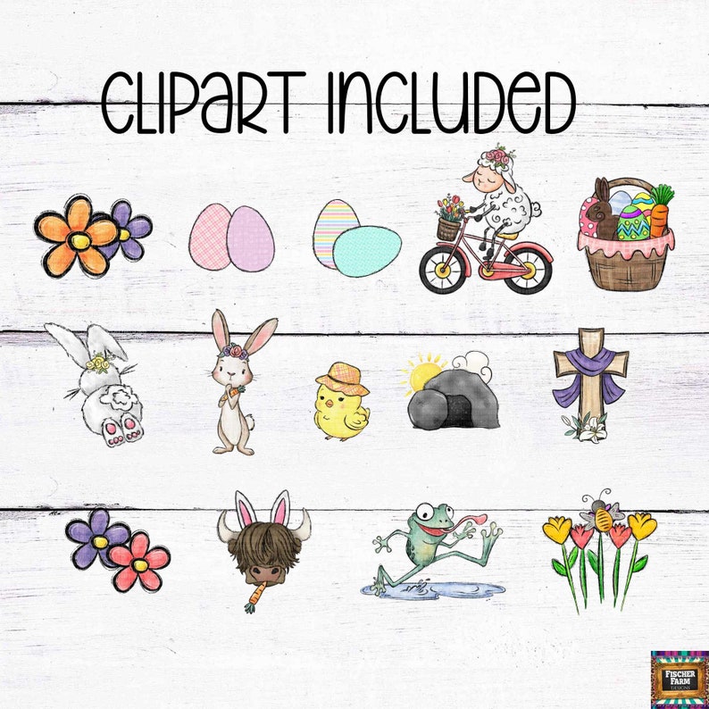 Easter PNG Alphabet Bundle, Spring Floral Alphabets, Plaid, Easter ...