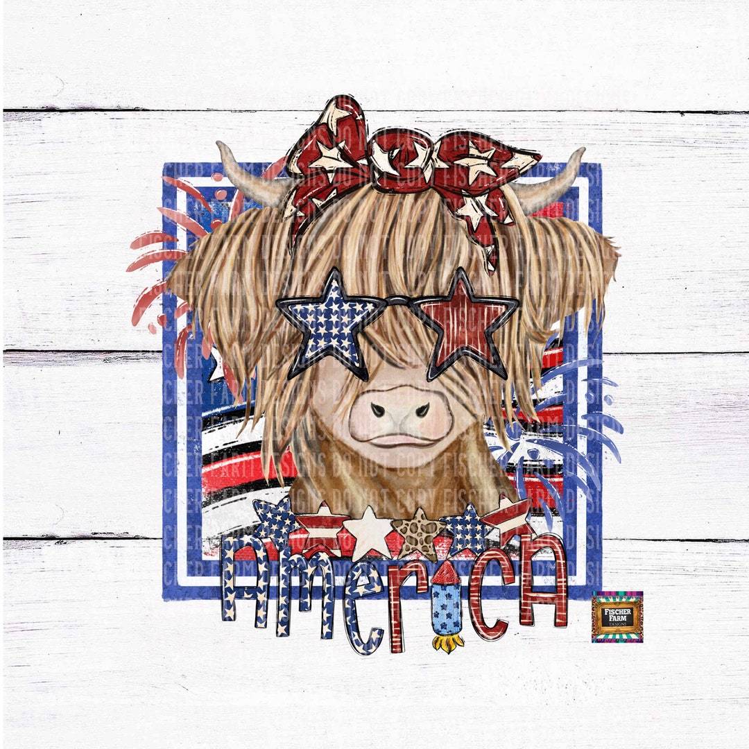4th of July Cow, Freedom, Leopard, USA, Flag, America, Farm, Barn ...