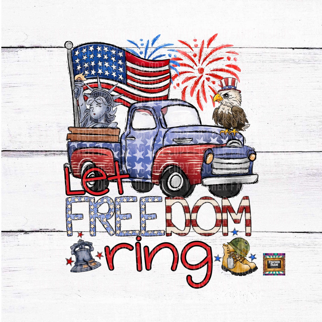 4th of July, Freedom, Ring, Long Haired Cow, America, Flag, USA ...