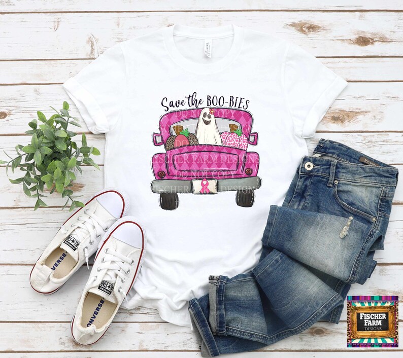 Breast Cancer Awareness Save the Boo-bies Ghost Pink - Etsy