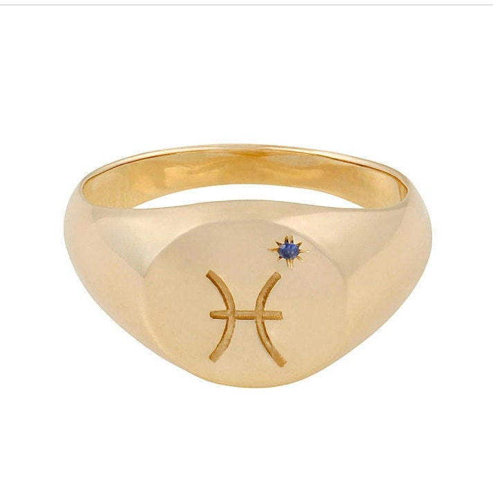 Zodiac Sign Rings-astrology Rings-horoscope Rings-solid - Etsy