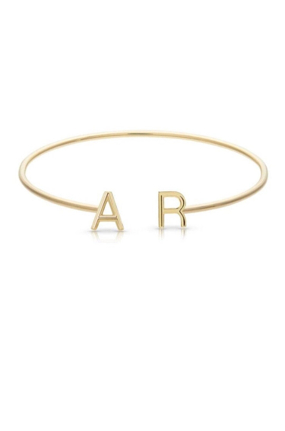 Custom Initial Bracelet-personalized Letter Bracelet-bridesmaid ...