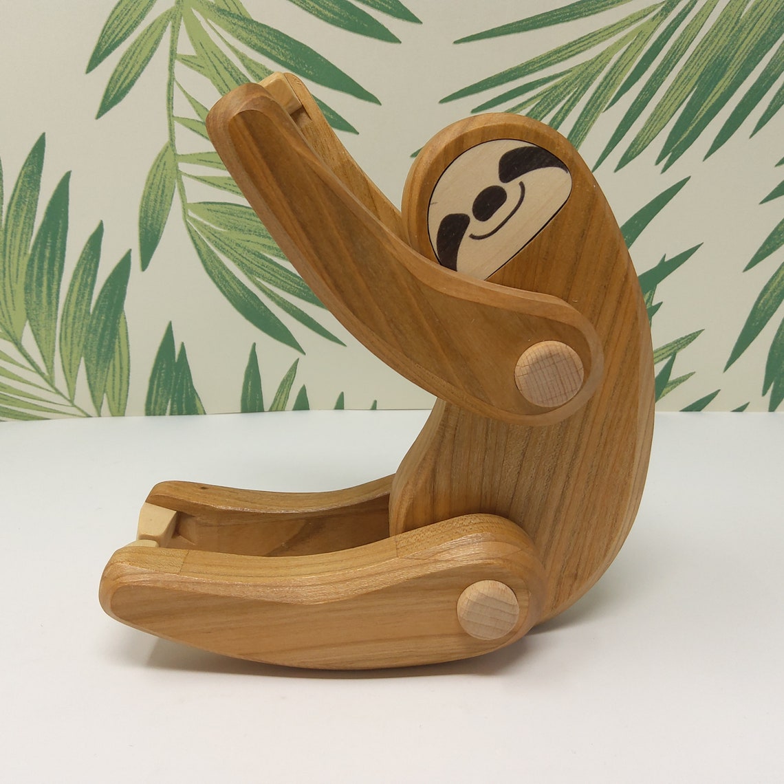 Wooden Sloth Animal Figure Endangered Species Traditional | Etsy