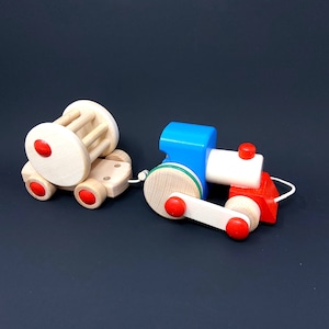 Wooden Pull Along Choo Choo Train, Traditional Toys, Role Play ...