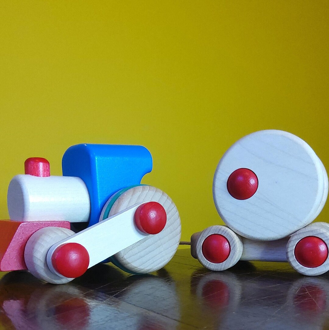 Wooden Pull Along Choo Choo Train, Traditional Toys, Role Play ...