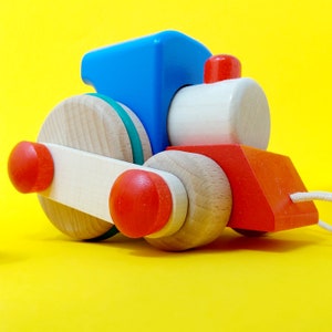 Wooden Pull Along Choo Choo Train, Traditional Toys, Role Play ...