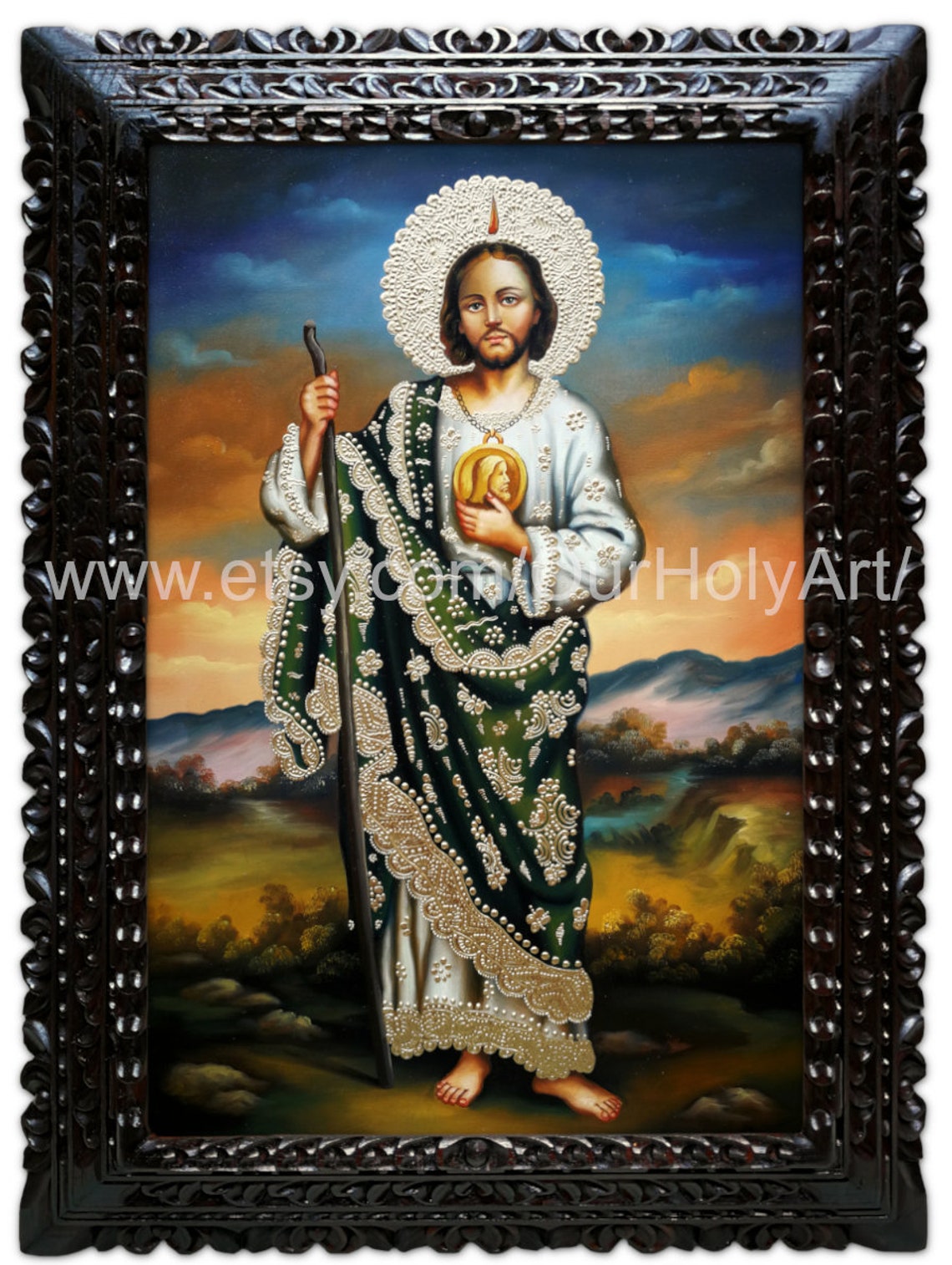 St Jude Thaddeus Saint Jude Painting Catholic Saints Oil - Etsy