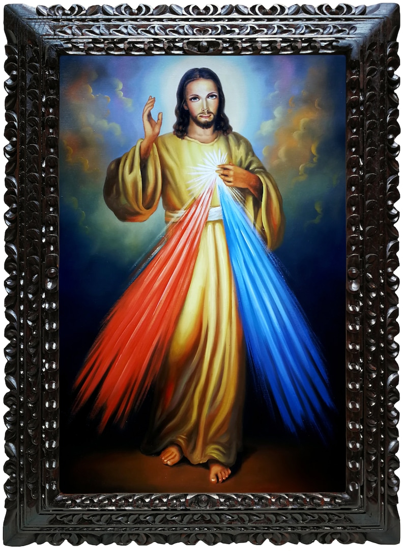 Divine Mercy Lord of the Divine Mercy Jesus painting | Etsy
