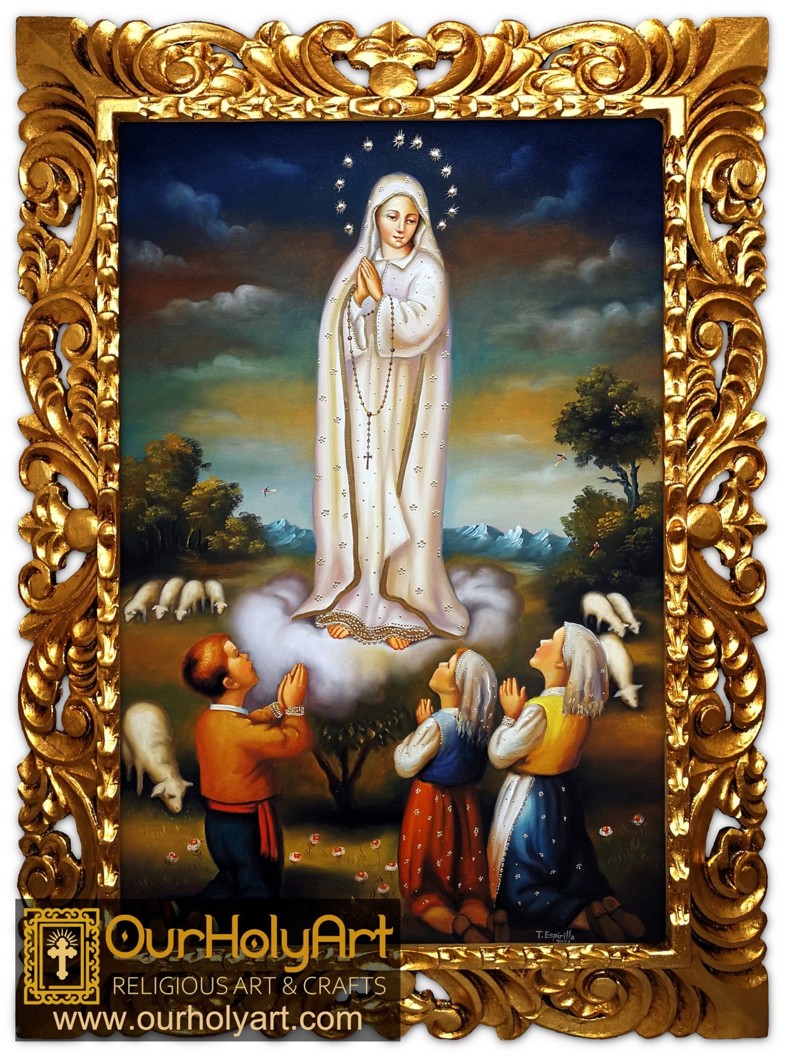 Our Lady of Fatima Virgin of Fatima Virgin of the Rosary | Etsy