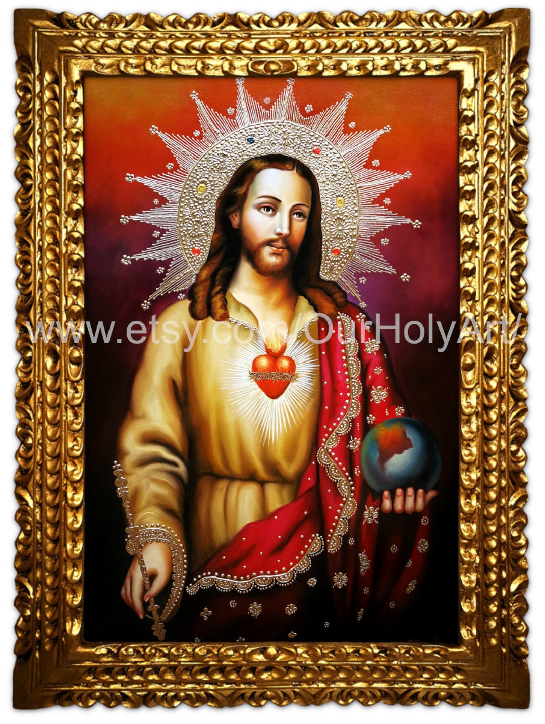 Christ the King - Jesus King - Christ - Jesus - Oil Painting - Hand ...