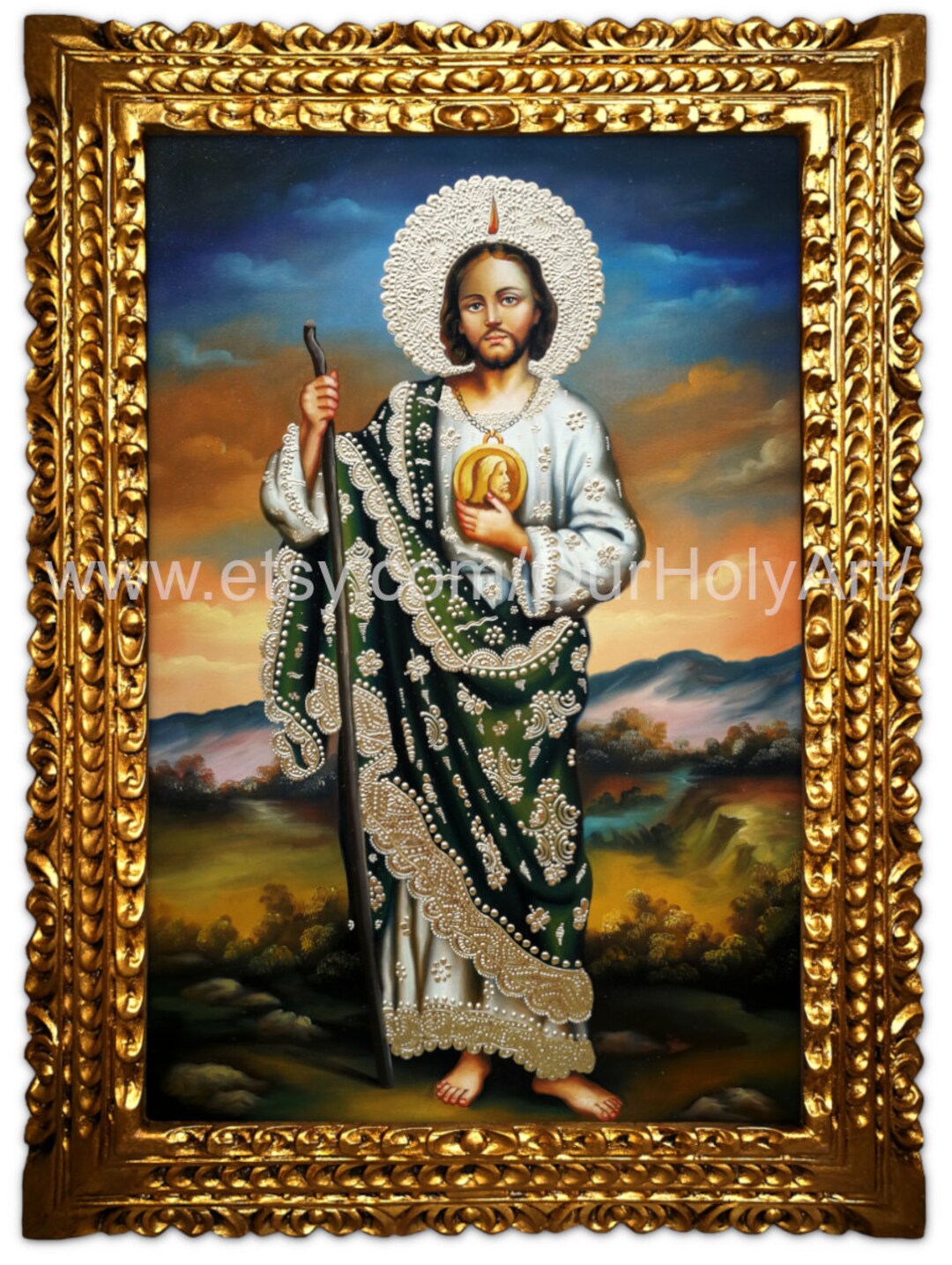 St Jude Thaddeus - Saint Jude Painting - Catholic Saints - Oil Painting ...