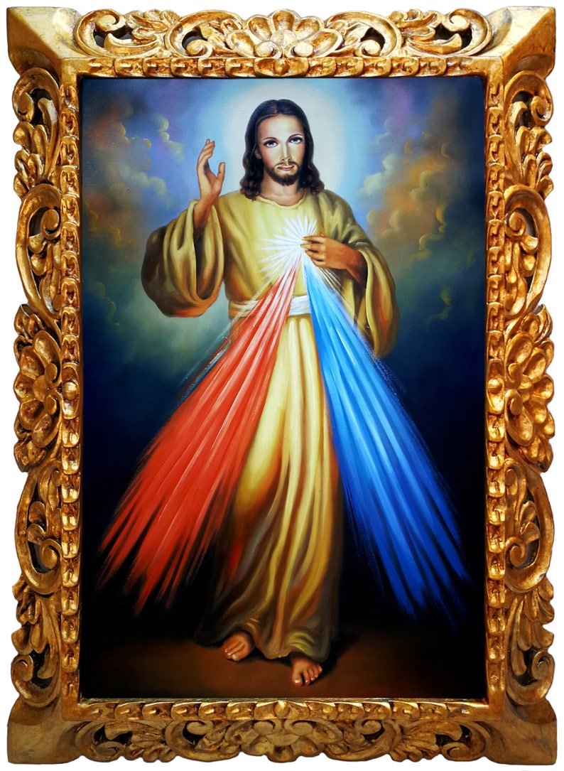 Divine Mercy Lord of the Divine Mercy Jesus painting | Etsy