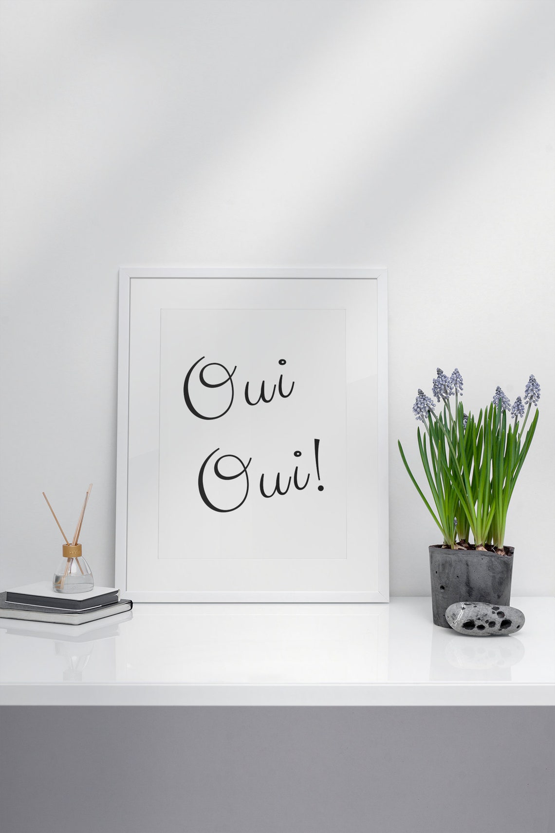 Oui Oui Yes Yes in French Downloadable Minimalistic French Saying ...
