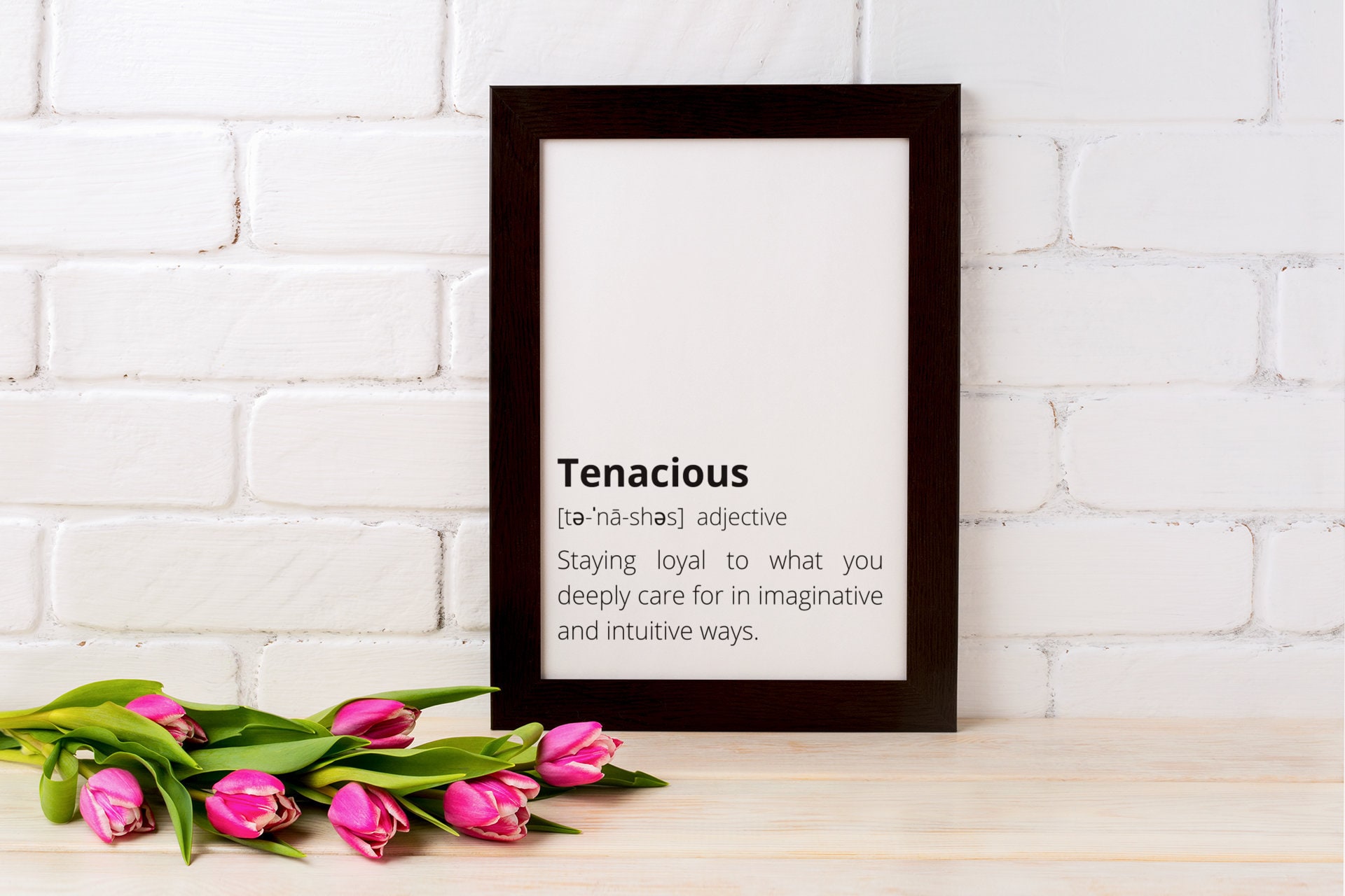 Tenacious Definition Digital Printable Wall Decor Funny | Etsy
