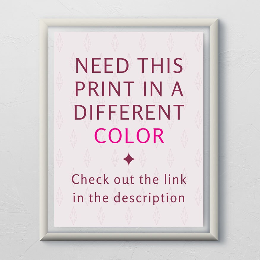 Driven Definition Downloadable Minimalistic Poster INSTANT DIGITAL ...