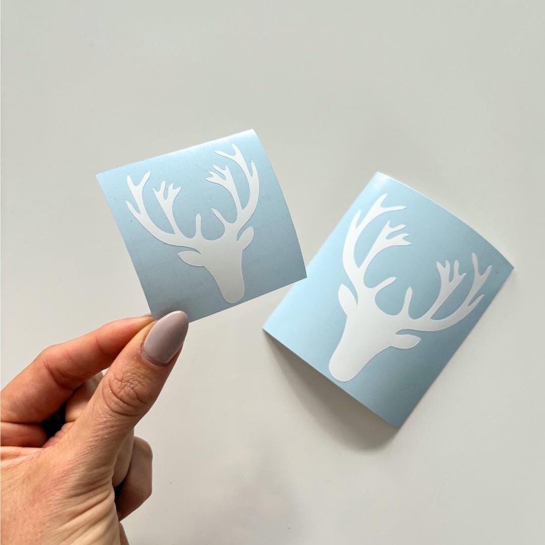 Sticker Set Deer Antlers Window Decoration Christmas Sticker Glass DIY ...