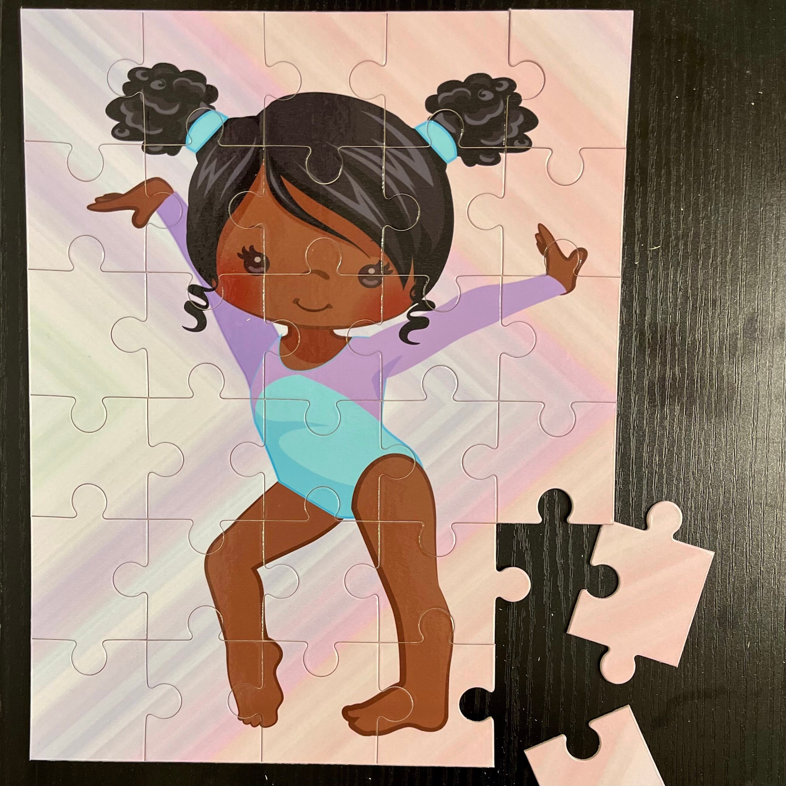 Georgina Gymnast Wooden Puzzle - Etsy