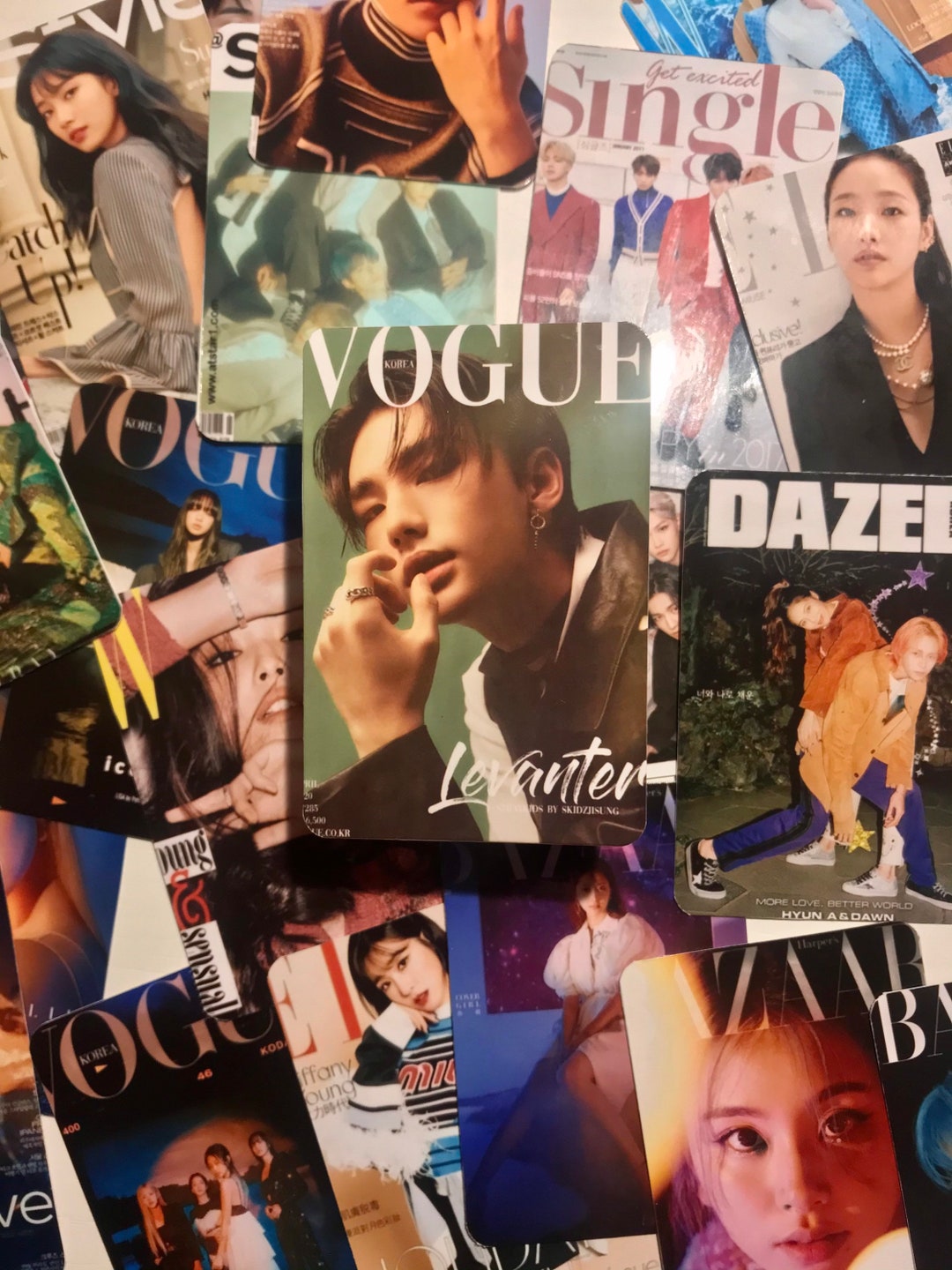 Kpop Magazine Cover Photocards - Etsy