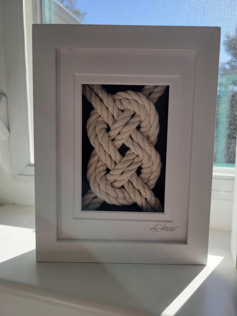 Coastal Knot Shadow Box Art: Beach House Decor - (price is per Piece ...