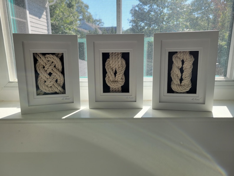 Coastal Knot Shadow Box Art: Beach House Decor - (price is per Piece ...