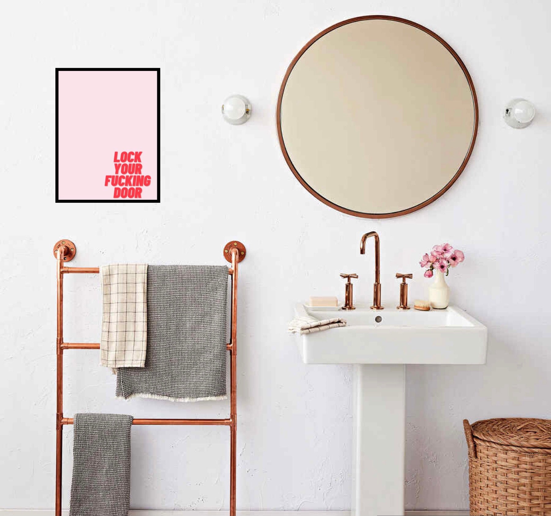 Lock Your Door Gallery Wall Art Print - Etsy