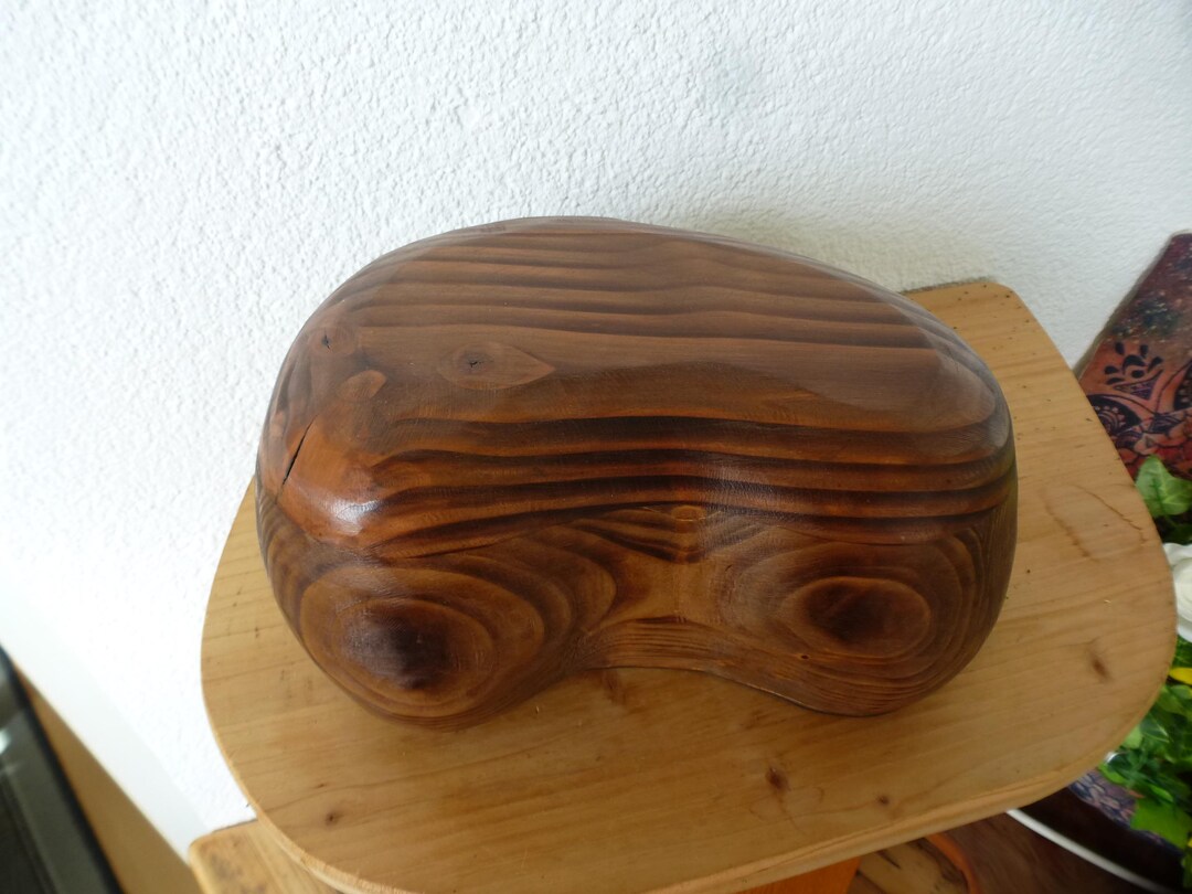 Urn 1.7L Hand Flatterer Kidney Shape Lying Decorative Precious Wood Urn ...