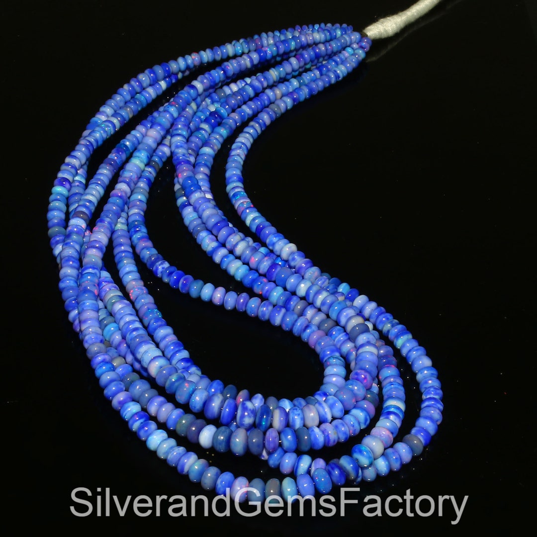 Ethiopian Opal Necklace, Blue Fire Jewelry Sale Real Opal Aesthetic ...