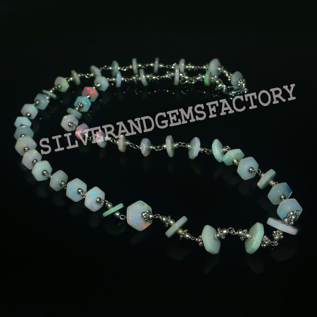 Ethiopian Opal Beads | Van Cleef | Rainbow Opal | Natural Opal | Beaded ...