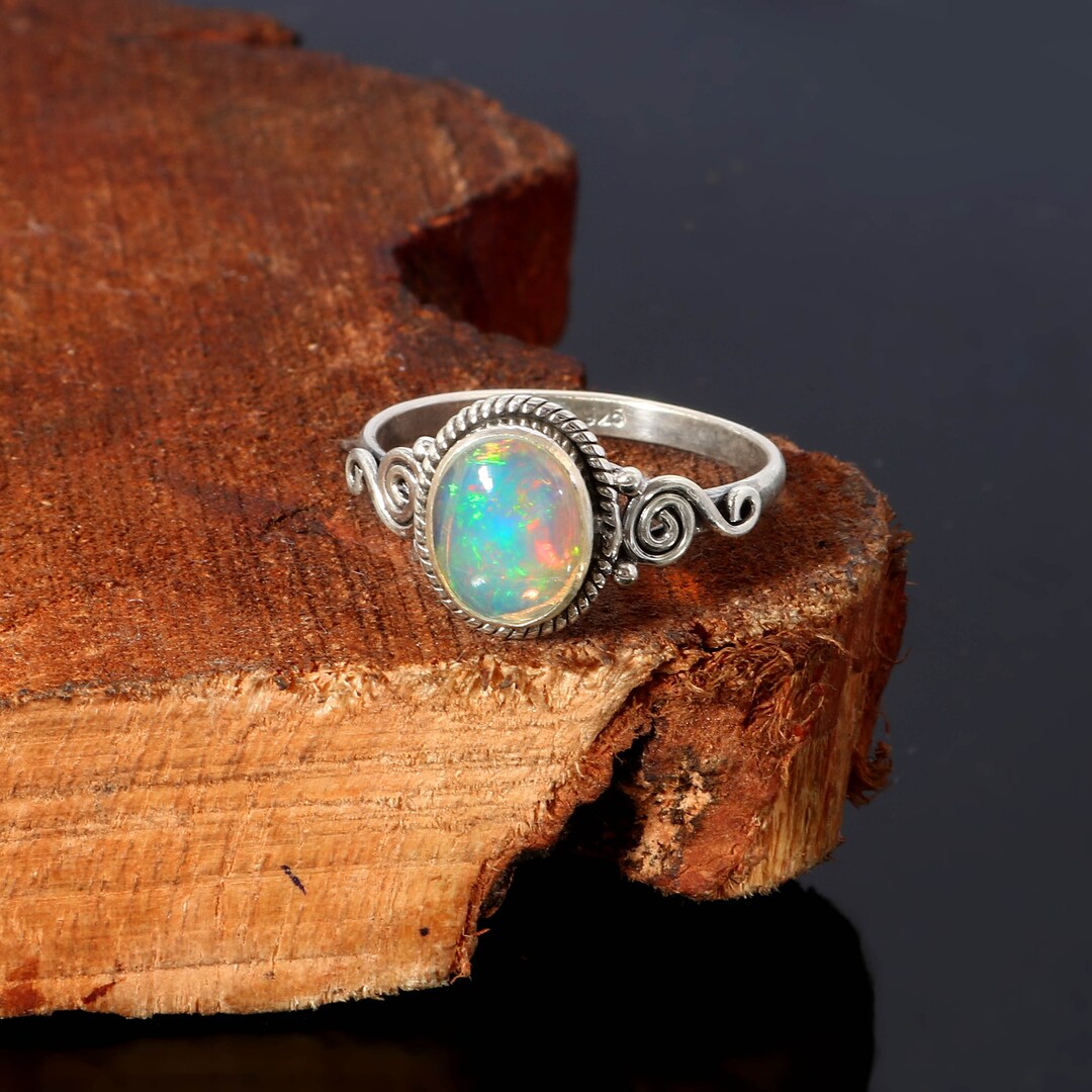 Ethiopian Opal Ring Whole Sole Ring Opal Promise Ring - Etsy
