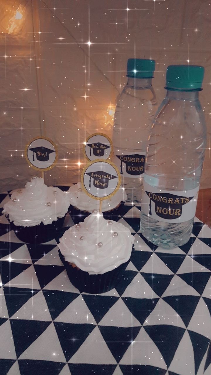 Printable Congratulations Banner, Water Bottle Labels, Chocolate ...