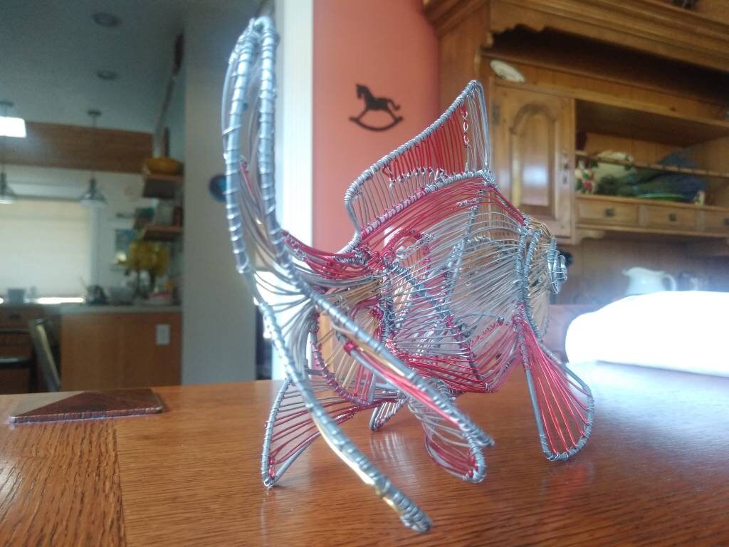 Goldfish Wire Sculpture made to Order Customizable - Etsy