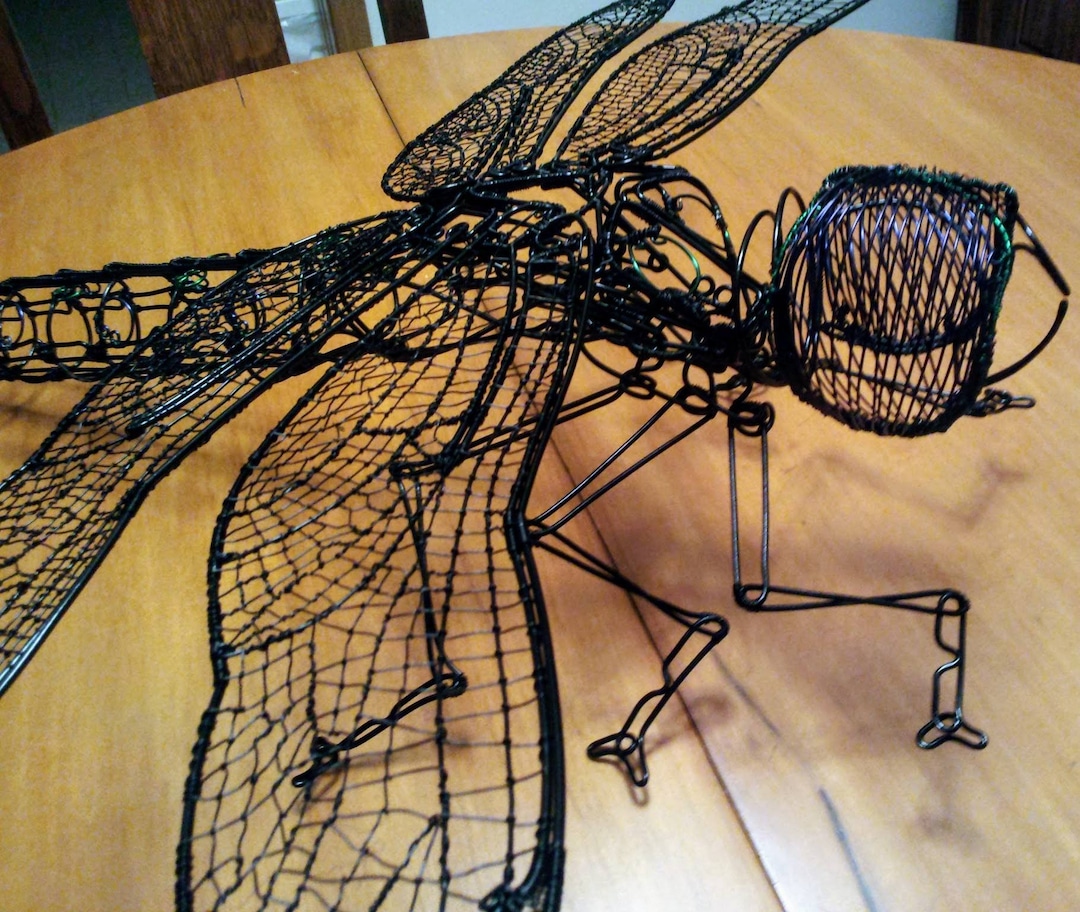 Dragonfly/insect Wire Sculpture (customizable, Made to Order) - Etsy