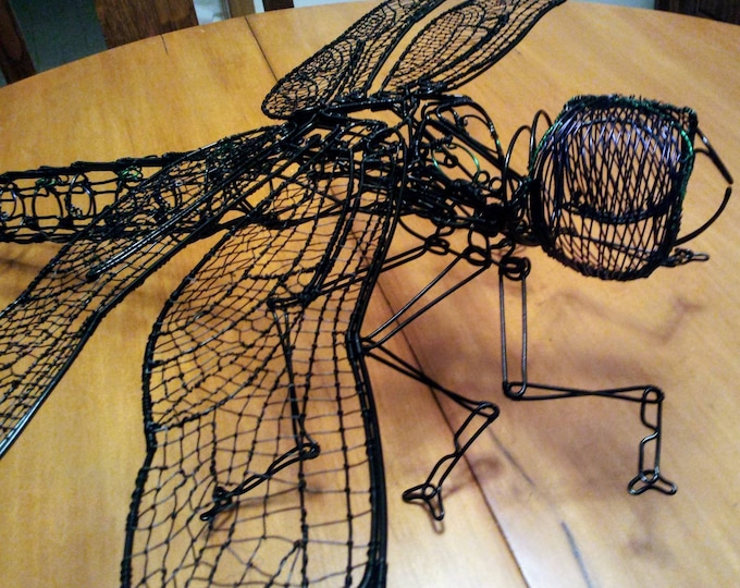 Metal Sculpture Dragonfly. Mechanical Dragonfly Figurine. - Etsy