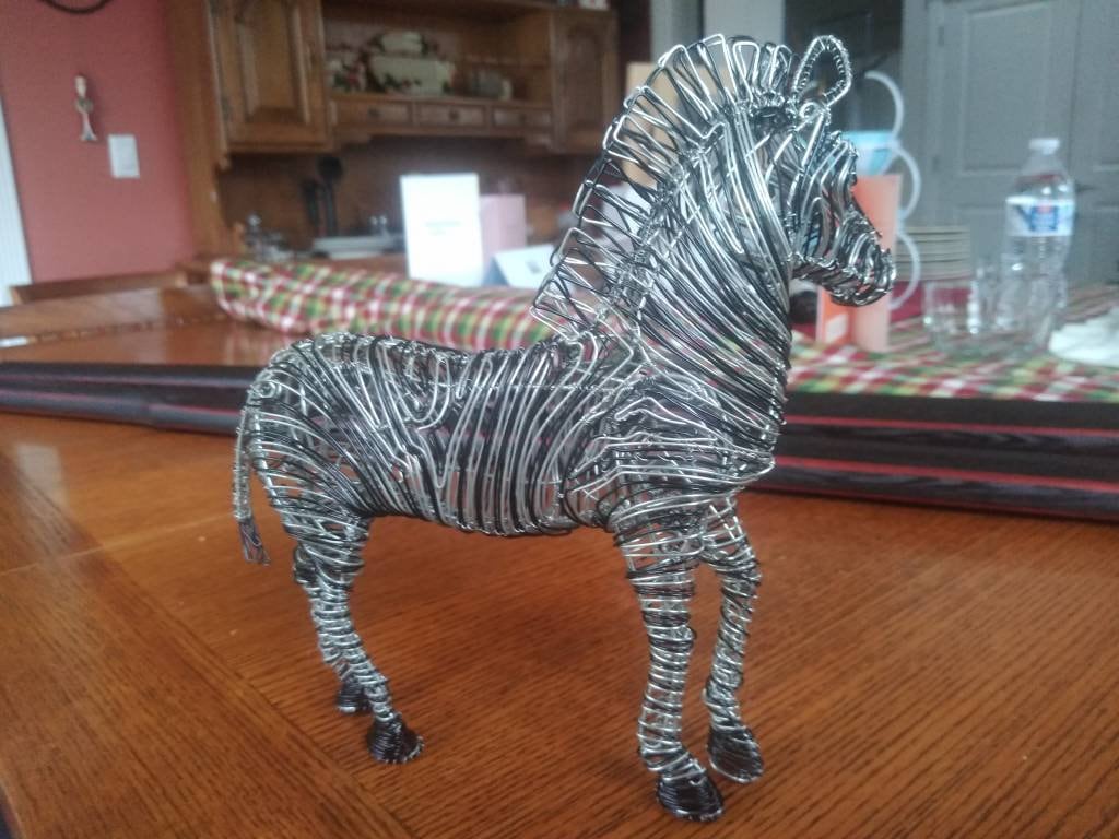 Zebra Wire Sculpture made to Order Customizable - Etsy