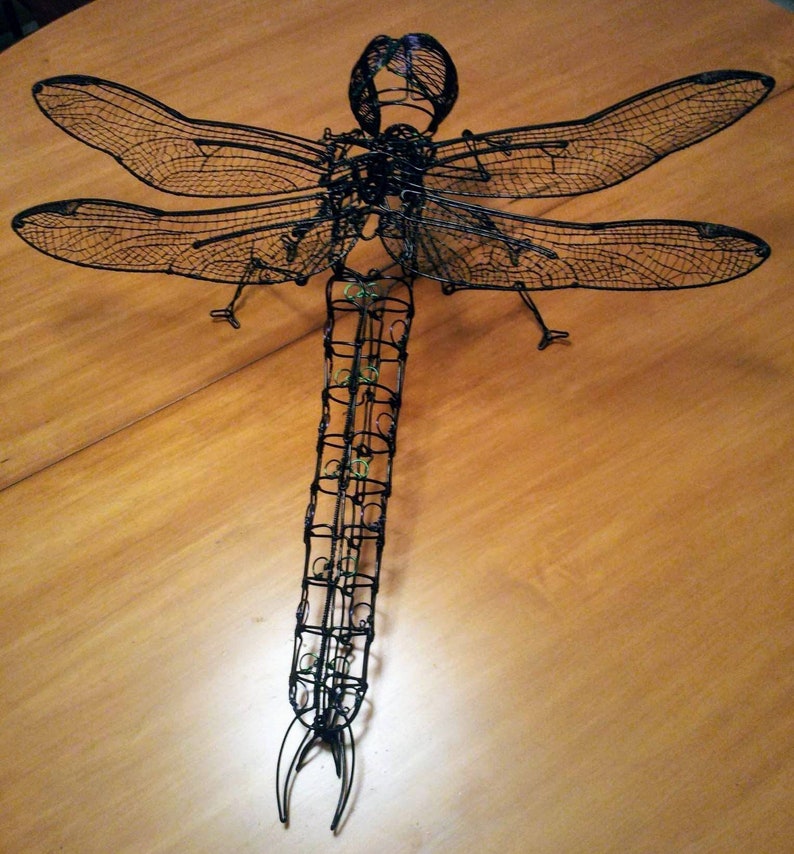 Dragonfly/insect Wire Sculpture (customizable, Made to Order) - Etsy
