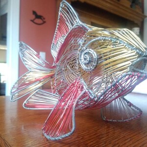 Goldfish Wire Sculpture (made to Order, Customizable) - Etsy