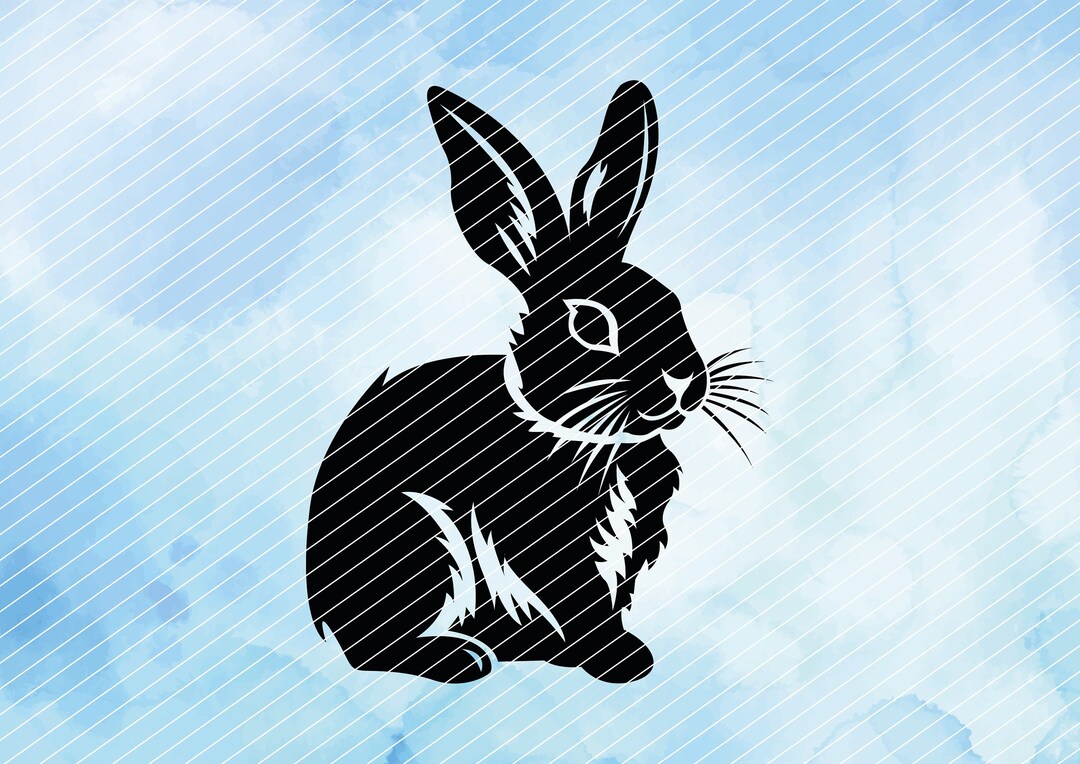 Plotterdatei Hase oder Kaninchen - Clipart Digistamp SVG Vektor Grafik - Digitale Download ...