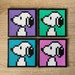 Snoopy Peanuts Coasters Set of 4 - Etsy