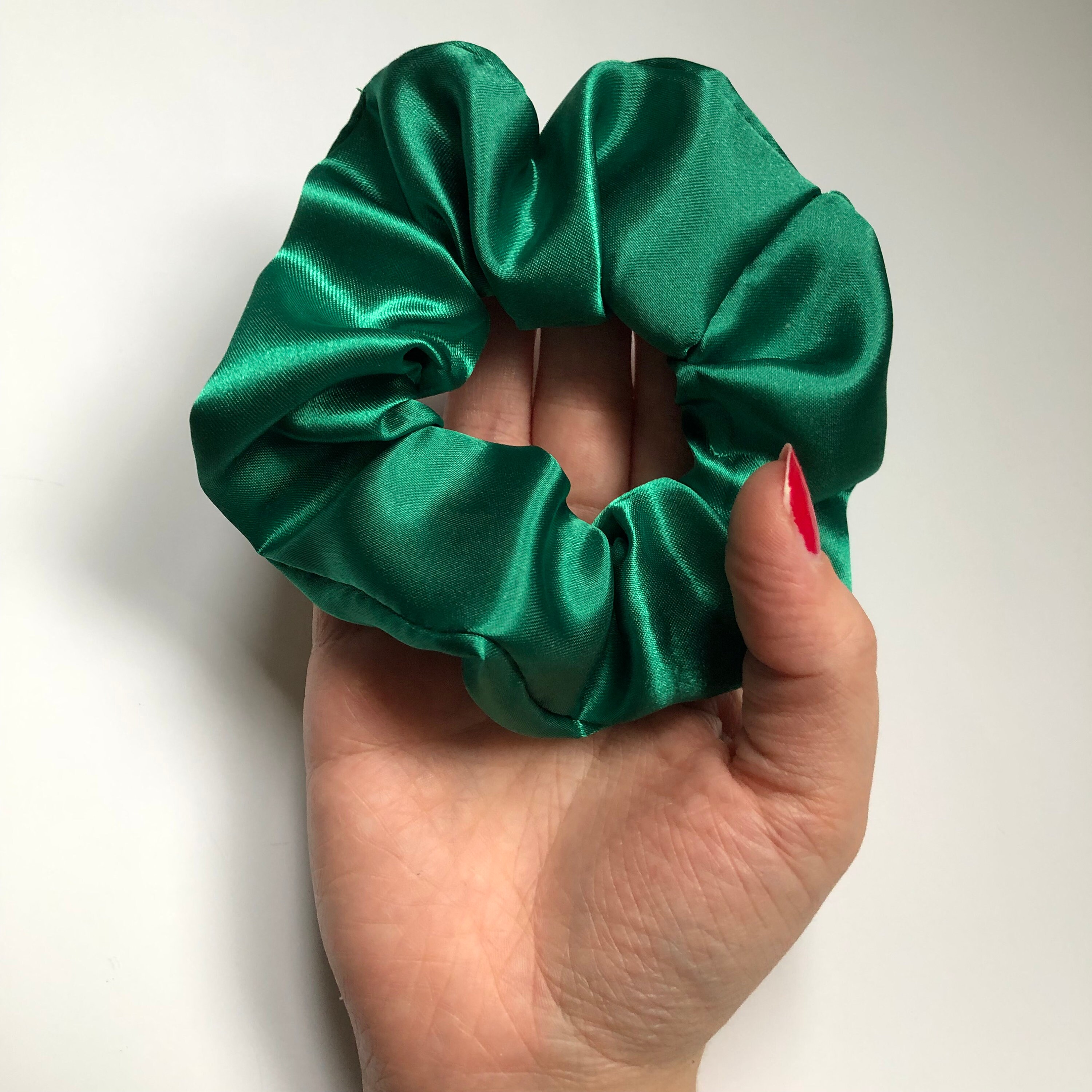Set of 4 1980s Retro Vintage Festival Premium Satin Hair Scrunchies in ...