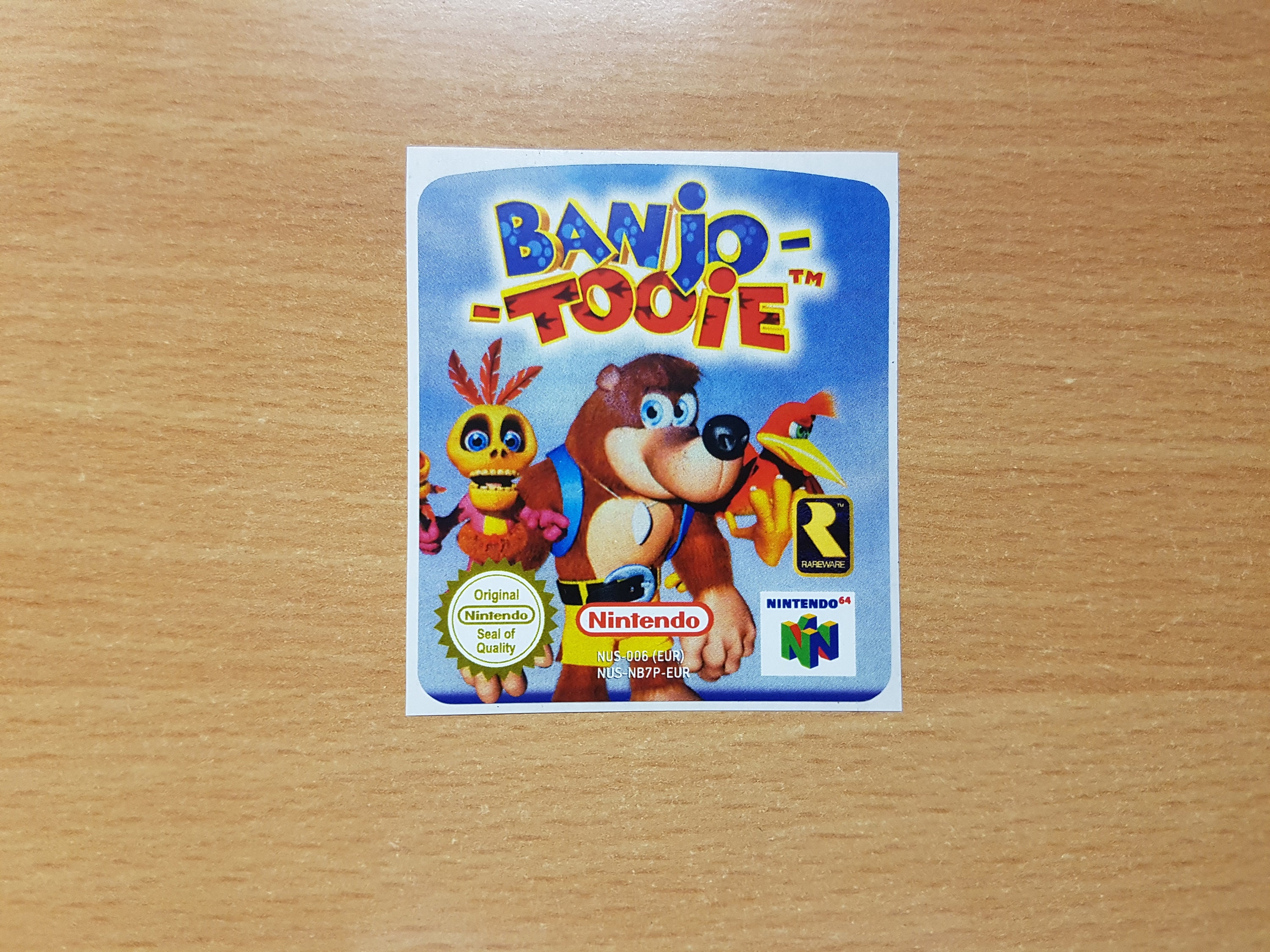 Banjo Tooie Nintendo 64 Cartridge Replacement Game Label Sticker Precut ...