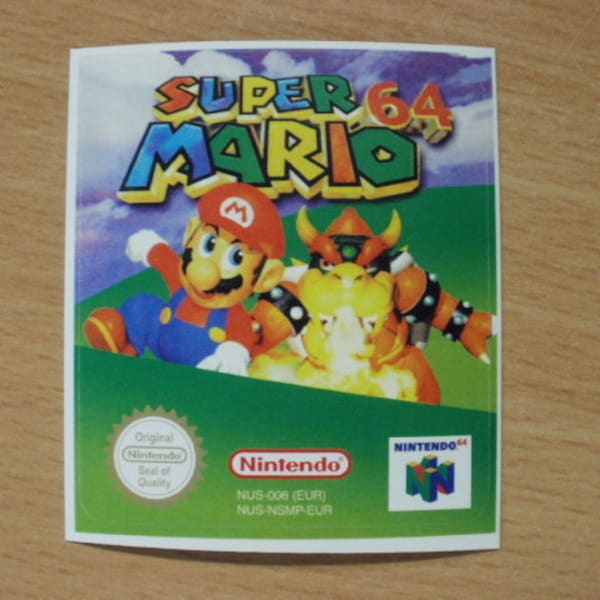 Super Mario 64 Cartridge - Etsy