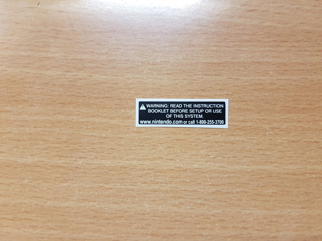 Gameboy SP Warning Label for Battery Cover Replacement Label Sticker ...